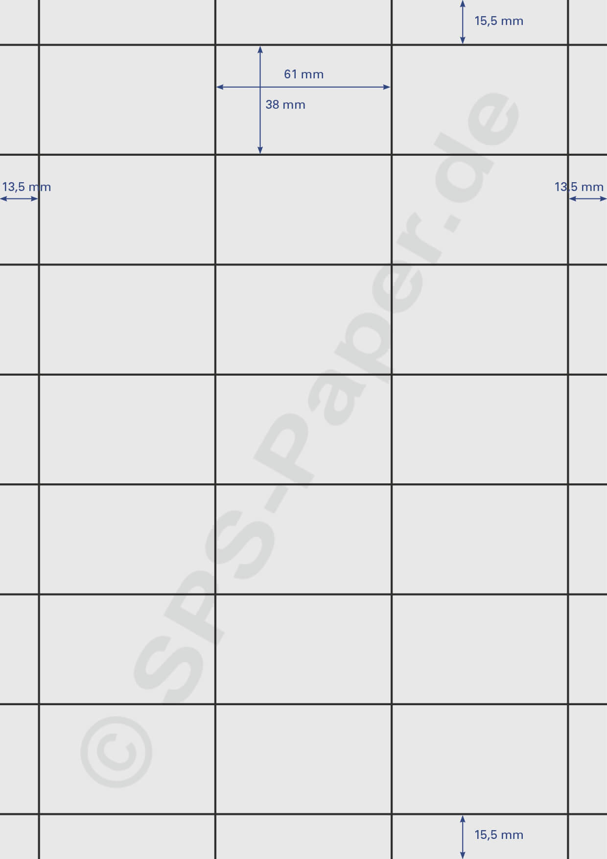 Etiketten A4 Papier - 21x 61x38mm - weiss & farbig, 231,99