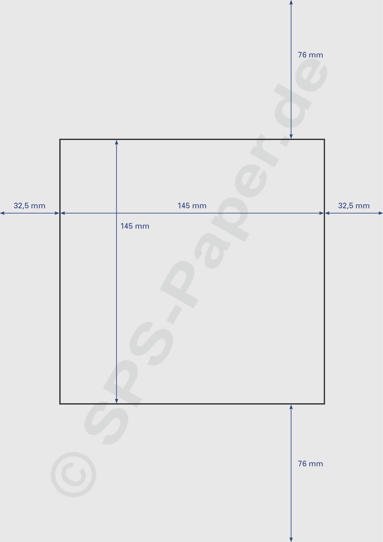 A4 Blatt perforiert mit Quadrat 145x145mm weiss & farbig, 231,99