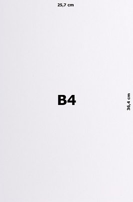 B4 Papier (25,7 x 36,4 cm) weiss - 100g (250 Blatt)